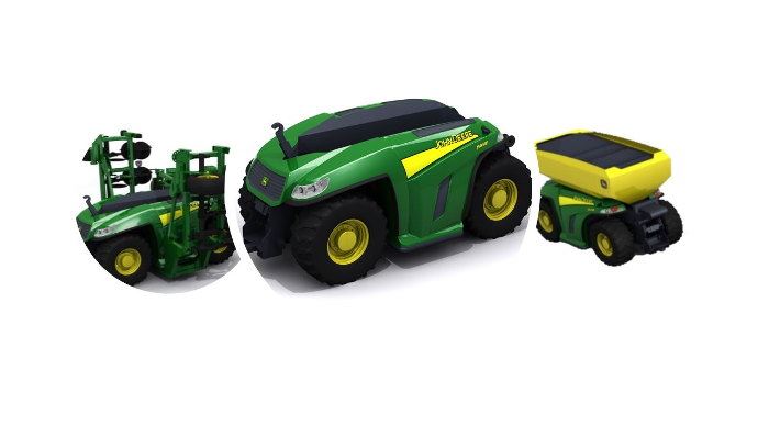 John Deere : tracteurs autonomes et robots