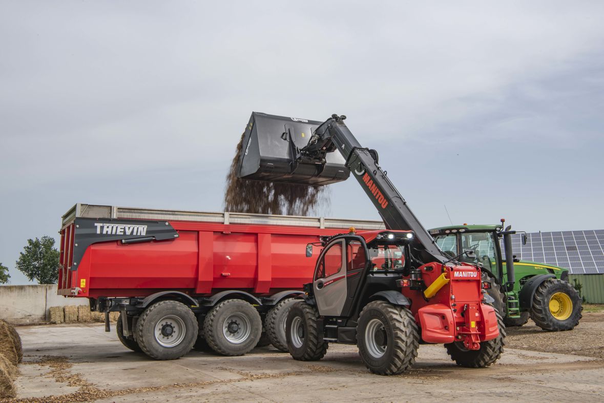 Le chariot télescopique Manitou MLT 850 à la conquête des méthanisations