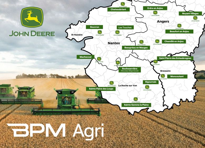 [Réseau John Deere] : Agreom et Ouest Agri fusionnent pour former BPM Agri