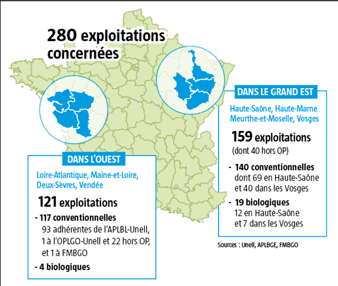 Des solutions pour les 280 producteurs lâchés par Lactalis
