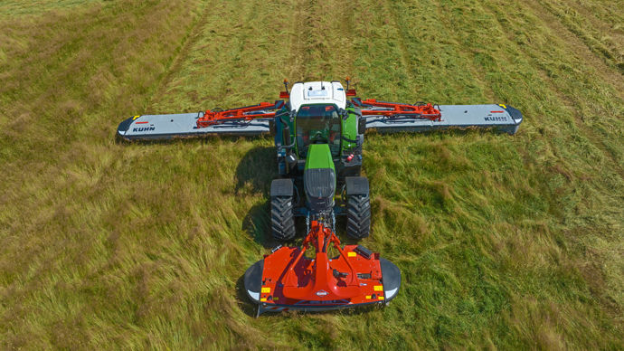 Kuhn lance une faucheuse portée de 14,5 mètres de large