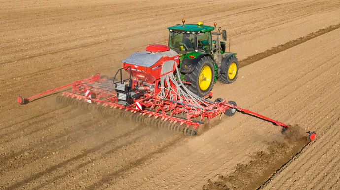 Kuhn présente son semoir Megant en 7,2 et 8 m de largeur