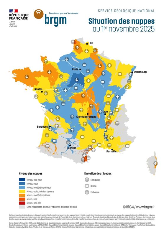 Le niveau des nappes phréatiques reste satisfaisant mais moins ...